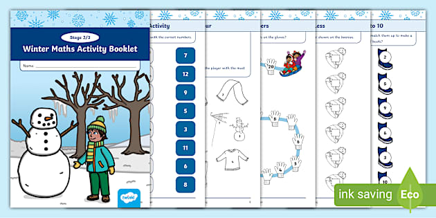 Stage 2/3 Winter Maths Activity Booklet (teacher made)