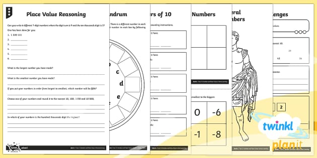 Maths Y5 Number and Place Value Home Learning Activity Pack