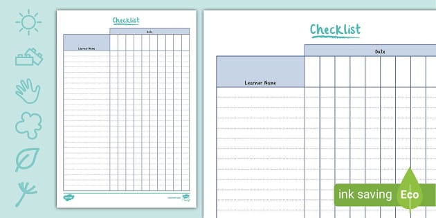 Educator Planner Checklists ELC (teacher made) - Twinkl