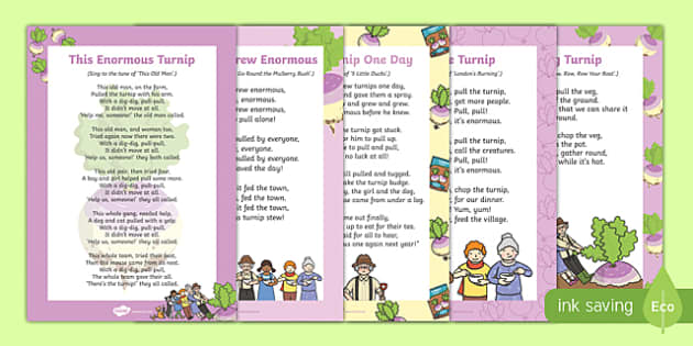 The Enormous Turnip Songs and Rhymes Resource Pack