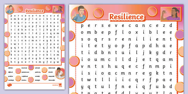 * NEW * Resilience Word Search - KS2 (teacher made) - Twinkl