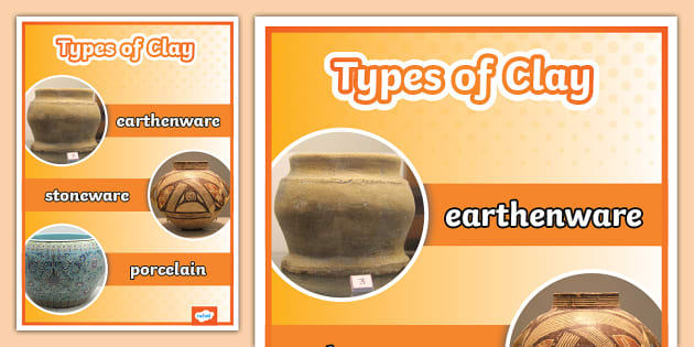 Types Of Clay Photo Display Poster Teacher Made Twinkl