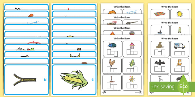 Write the Room CVC Words Activity (professor feito) - Twinkl