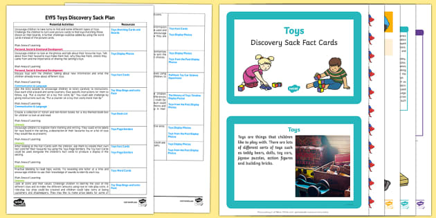 EYFS Toys Discovery Sack Plan and Resource Pack - Twinkl
