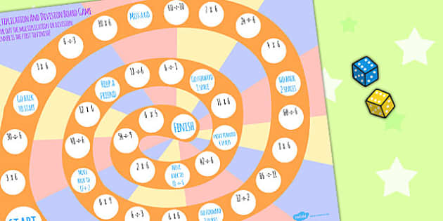 6 Times Table Multiplication And Division Board Game Board Game Times