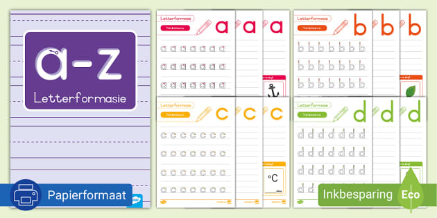 Lettervorming van Kleinletters Aktiwiteitsboek - Twinkl