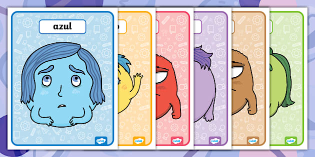 Colores - carteles (teacher made) - Twinkl