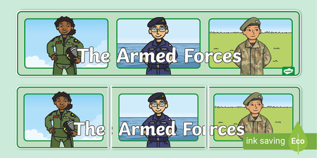 The Armed Forces Display Banner (teacher made) - Twinkl