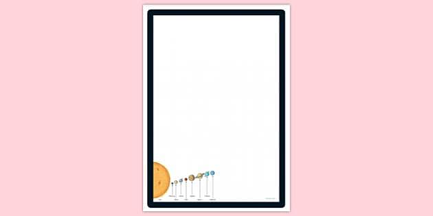 FREE! - Astronomy Page Border | Page Borders | Twinkl