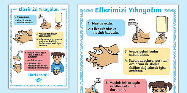 El Yıkama Rehberi | Poster (Hecho por educadores) - Twinkl El Yıkama Rehberi | Poster (Hecho por educadores) - Twinkl