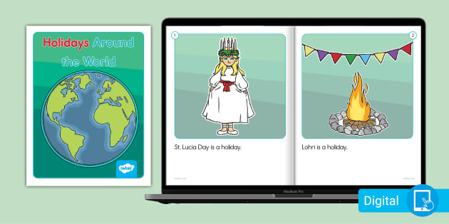 Holidays Around the World Emergent Reader eBook - Twinkl