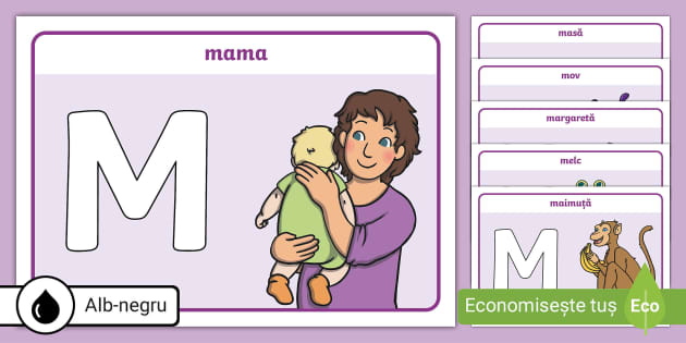 Litera corespunzătoare primului sunet: M – Modelaj