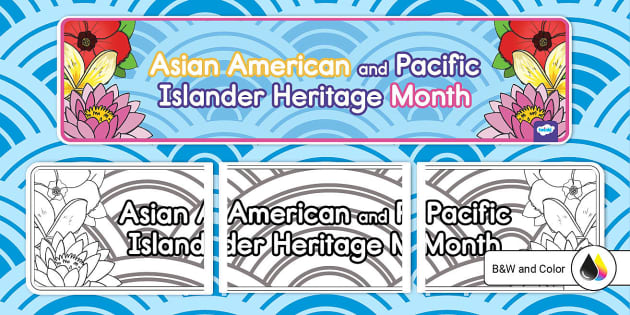 Printable AAPI Banner for Bulletin Boards | Twinkl USA