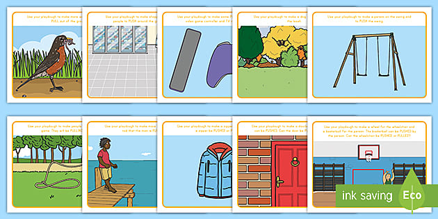 Push and Pull Playdough Mats (teacher made)