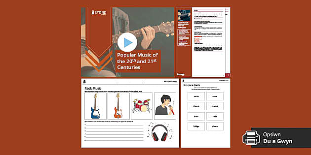 CfW Popular Music of the 20th and 21st centuries: Lesson One