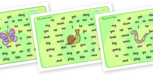 Minibeasts Theme Word Mat (teacher made) - Twinkl