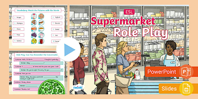 ESL Supermarket Role Play - Speaking Skills Activity