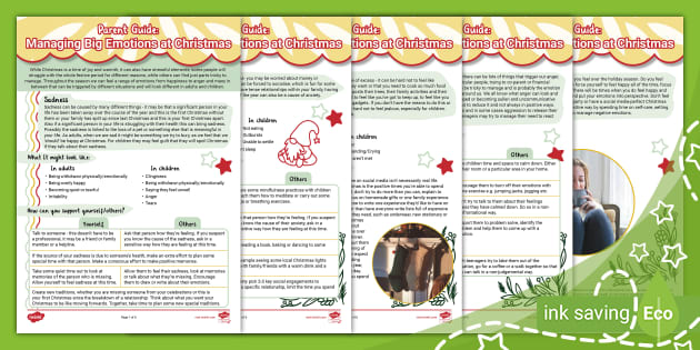 Parent Guide: Managing Big Emotions at Christmas - Twinkl Parent Guide: Managing Big Emotions at Christmas - Twinkl