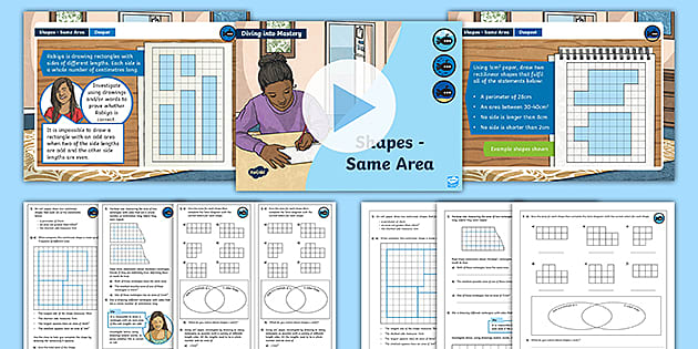 👉 Year 6 White Rose Maths Compatible Shapes – Same Area