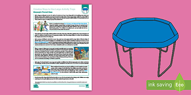 EYFS Large Activity Trays: Mermaids (New EYFS 2021) - Twinkl