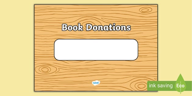 Second-Hand Bookshop Donations Box Display Poster - Twinkl