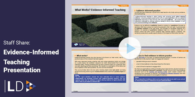 Staff Share: Evidence-Informed Teaching Presentation