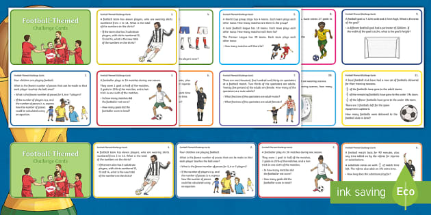 UKS2 The World Cup Maths Challenge Cards (teacher made)