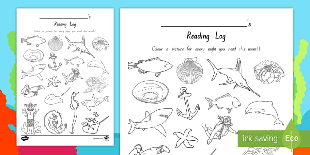 New Zealand Under the Sea Themed Reading Record - Twinkl