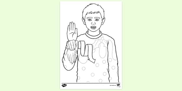 BSL Hill Colouring Sheet | Colouring Sheets (Teacher-Made)