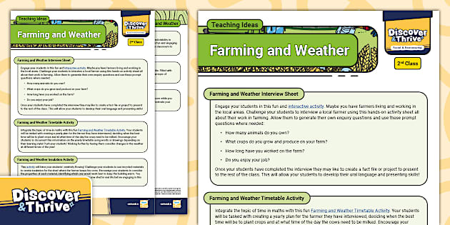 Farming & Weather Teaching Ideas (teacher made) - Twinkl