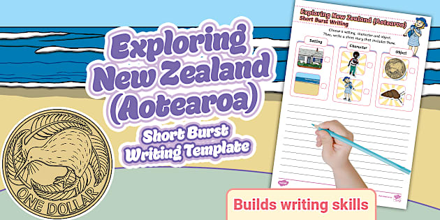 Exploring New Zealand (Aotearoa) Short Burst Writing Template