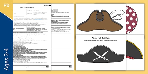 EYFS Clean the Deck Adult Input Plan and Resource Pack