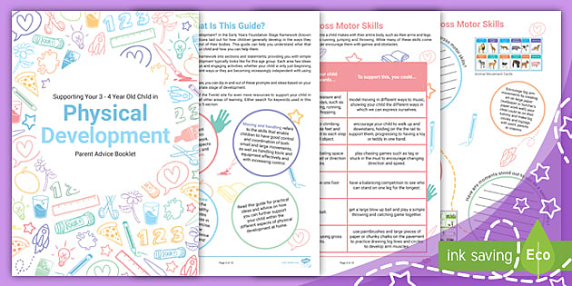 A Parent Guide to Physical Development for Ages 3 - 4