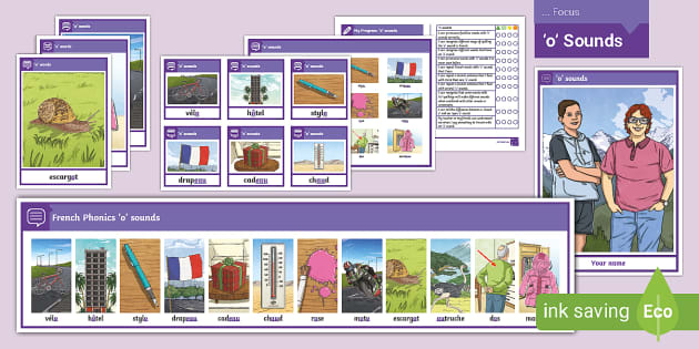 👉 French Phonics: Resource and Display Pack: 'o' sounds