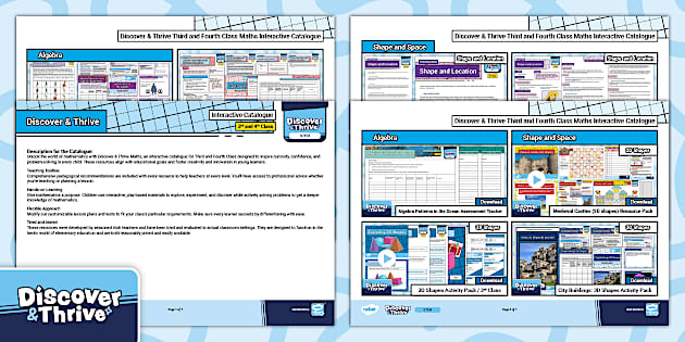 Discover & Thrive 3rd/4th Class Maths Interactive Catalogue