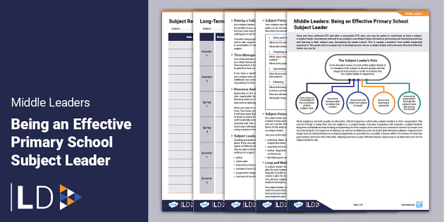 Middle Leaders: Being an Effective Primary School Subject Leader