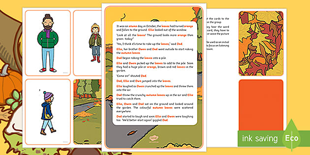Autumn Themed Listening Story Activity