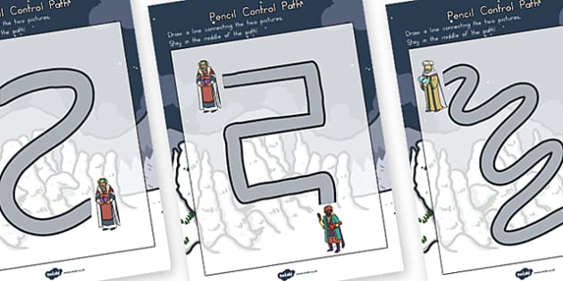 Babushka Pencil Control path Worksheets (teacher made)