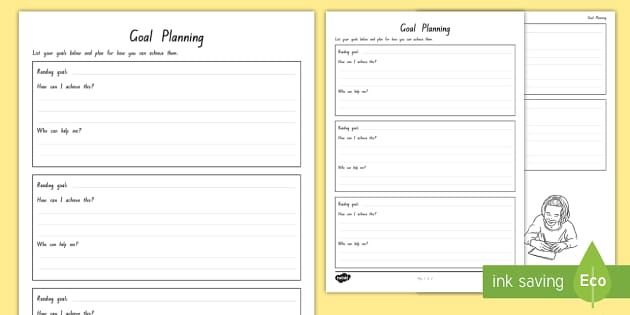 Student-Led Conference Goal Planning Activity (teacher made)