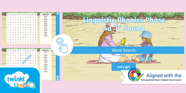 Linguistic Phonics Phase 4a ‘u’ Sound Interactive Word Search