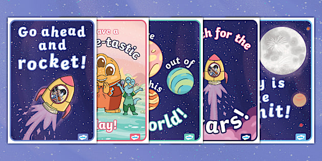 Space Puns Poster Pack | Twinkl Originals | Space Day | KS1