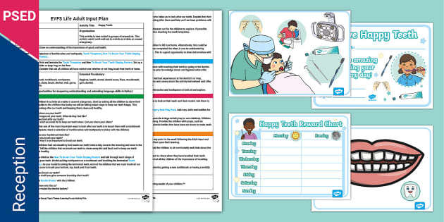 Kindergarten Happy Teeth Adult Input Plan and Resource Pack