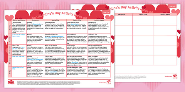 EYFS Baby Room Weekly Planning: Valentine's Day | Twinkl