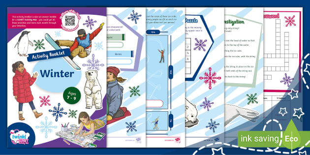 Winter Activity Booklet (Ages 7 - 9) (teacher made) - Twinkl