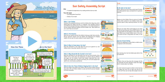 Sun Safety- year 1, year one, y1, year 2, year two, y2, ks1, key stage one,