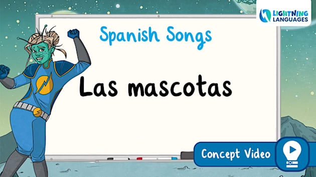 👉 Lightning Languages | Spanish | Pets Song Concept Video