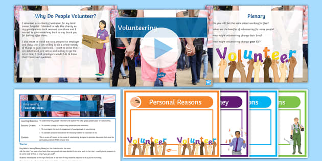 Volunteering Lesson Pack