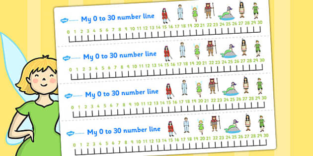 FREE! - Peter Pan Number Lines 0 30 (l'enseignant a fait)