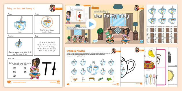 't' Lesson Pack - Level 2 Week 1 Lesson 3 (teacher made)