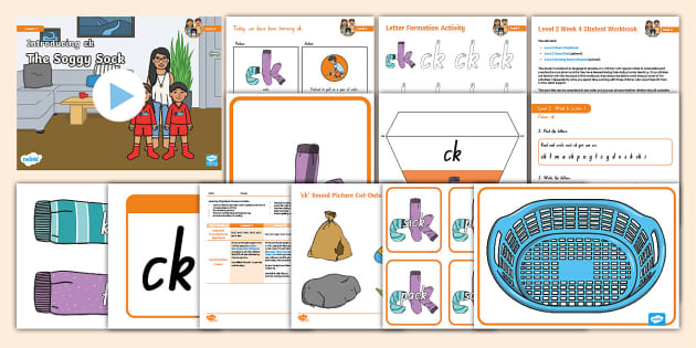 Twinkl Phonics Level 2: Week 4 Lesson 1 Pack 'ck' - Twinkl